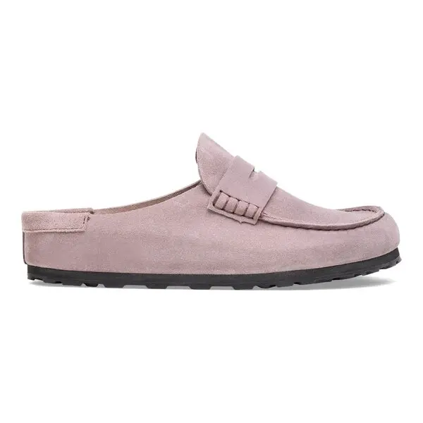 Birkenstock Naples Wrapped Suede Slip On - Faded Purple | Editorialist